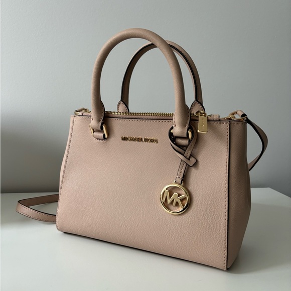 Michael Kors | Bags | Michael Kors Small Light Pink Satchel Bag With ...